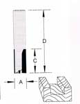 Flat Bottom Plunge cutting Router Bits :: Plunge Cutting Bits ...